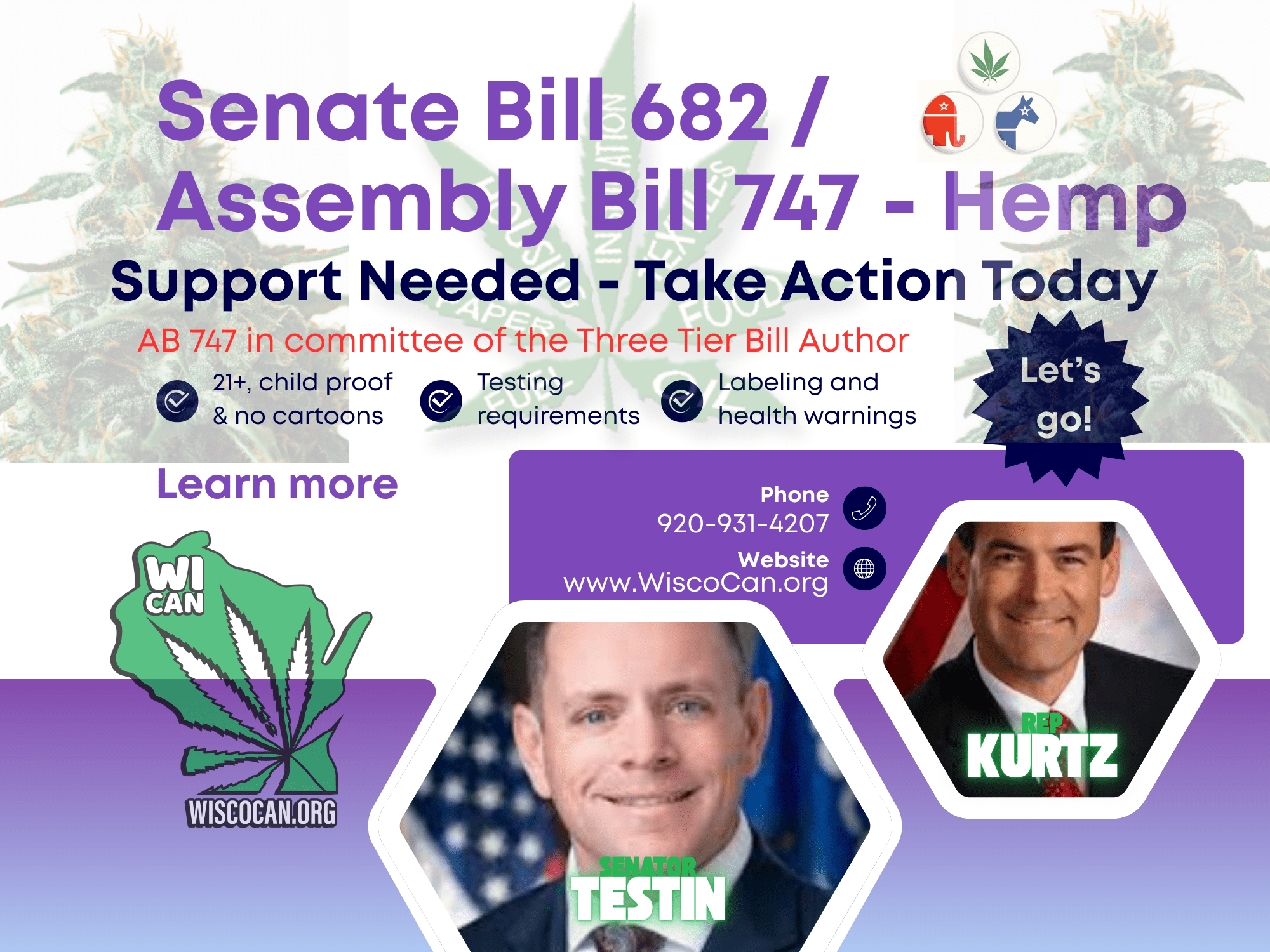 Analysis of SB 682 / AB 747, The Testin Kurtz Hemp Reg Bill